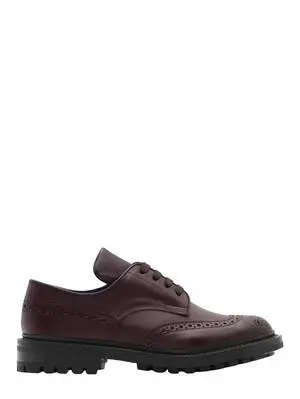 Burberry Leather Devon Brogues - Purple