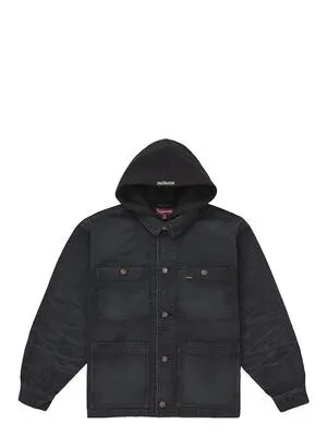 Supreme Hooded Chore Coat - Black
