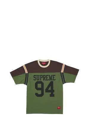 Supreme Split Short Sleeve Football Top - Green