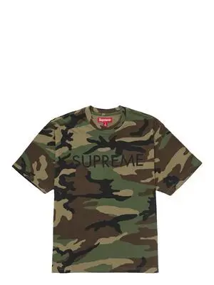 Supreme Capital Short Sleeve Top Woodland Camo