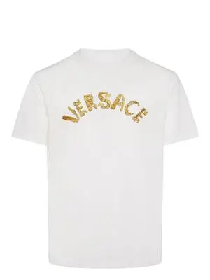 Versace Seashell Baroque T-shirt White/gold