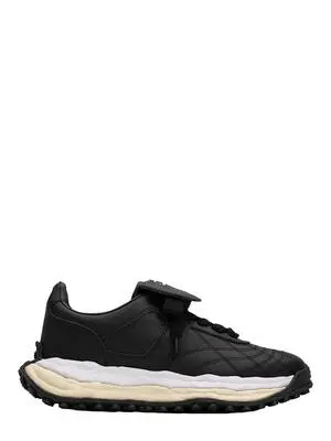 Mihara Yasuhiro Scott Og Sole Leather Low Top Sneakers - Black