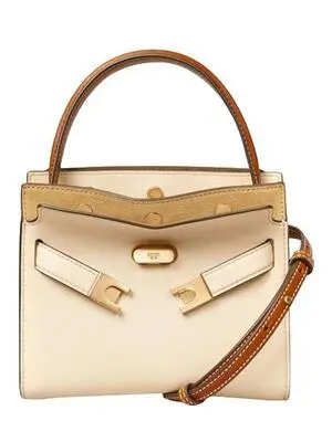 Tory Burch Lee Radziwill Petite Double Bag - New Cream