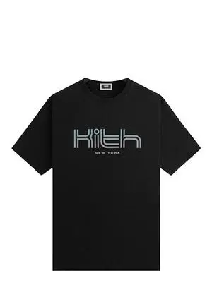 Kith New York Techno Logo Tee Shirt - Black