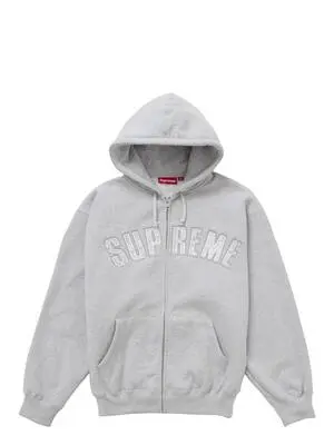 Supreme B.b. Simon Zip Up Hooded Sweatshirt - Heather Grey