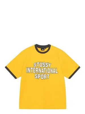 StÜssy Sport Ringer Tee Shirt - Gold