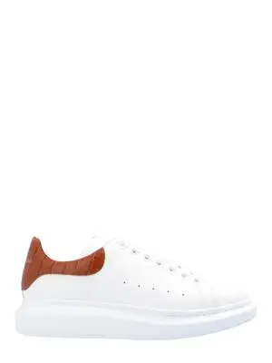 Alexander McQueen Oversized Lace-up Sneakers - White/cedar