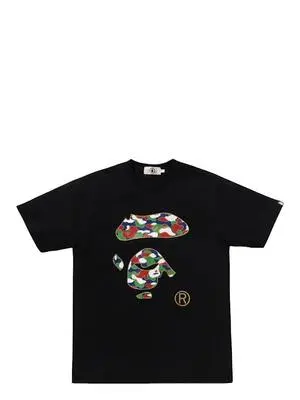 A BATHING APE Japan Ape Face Tee Shirt - Black