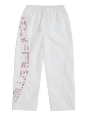 Supreme Spellout Embroidered Track Pant (ss25) Ivory