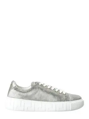 Versace Greca Low-top Sneakers - White/silver/pony Hair