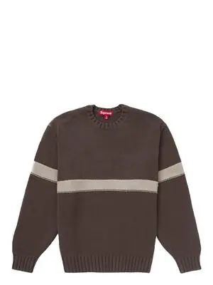 Supreme Tonal Applique Sweater - Brown