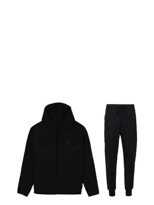 Nike Sportswear Tech Fleece Windrunner Full Zip Hoodie & Pant Set - Black