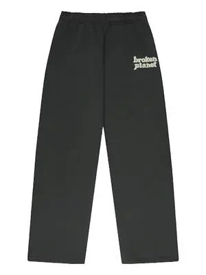 BROKEN PLANET Straightleg Sweatpants - Soot Black