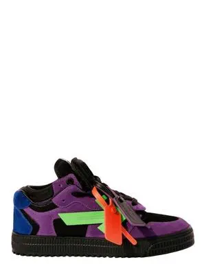 Off-White Floating Arrow Sneakers Purple/neon Green/navy Blue