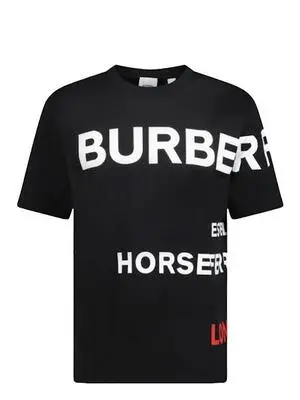 Burberry Horseferry Print Cotton T-shirt Black