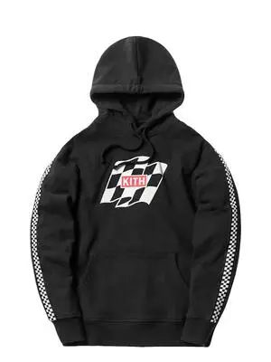Kith Flag Wave Hoodie - Black