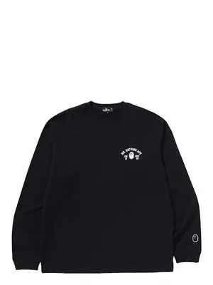 A BATHING APE Long Sleeve Print Ii Tee Shirt - Navy Blue