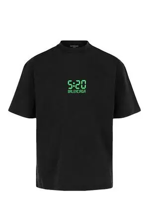 Balenciaga 5:20 Graphic T-shirt - Wash Black/green