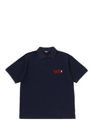 A BATHING APE Basic Polo Shirt - Navy Blue