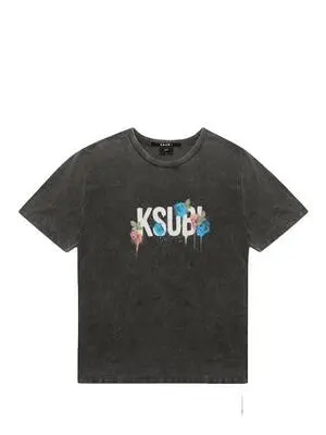 Ksubi Graff Rose Kash Tee Shirt - Grey