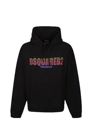 Dsquared2 Logo Hoodie - Black