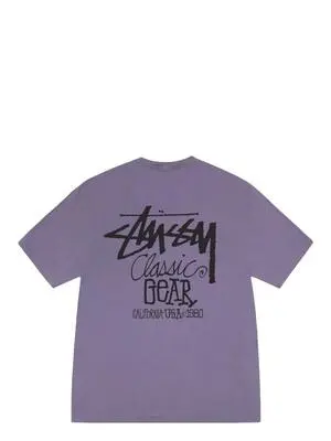 StÜssy Classic Gear Pig. Dyed Tee Shirt - Grape