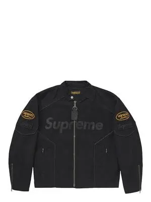 ジャケット・アウター Supreme x Vanson Leathers Cordura Jacket Supreme Vanson Leathers Cordura Jacket Black Medium SS21 Brand New