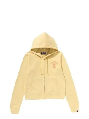 A BATHING APE College Zip Hoodie - Yellow