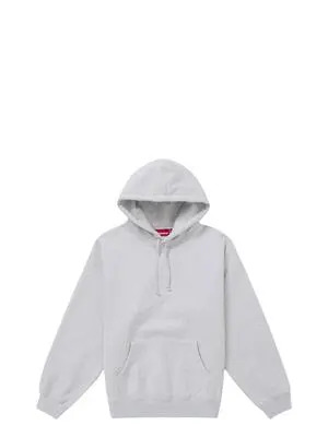Supreme Frayed Hooded Sweatshirt - Heather Grey