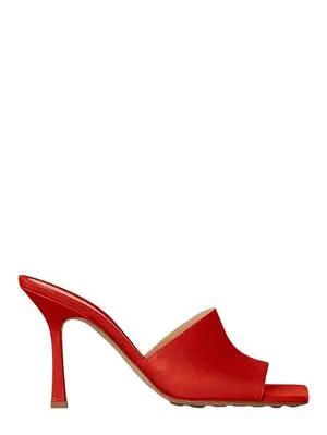 Bottega Veneta Stretch Heeled Mules - Red