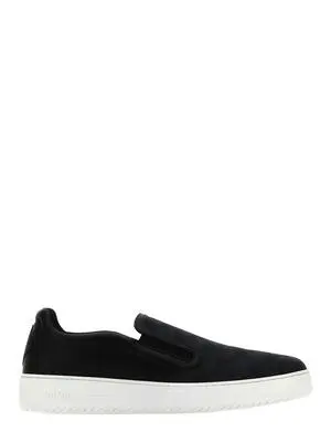 MCM Monogram-Print Leather Slip-On Sneakers