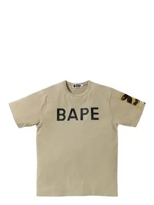 A BATHING APE 1st Camo Sleeve Pocket Tee Shirt Beige