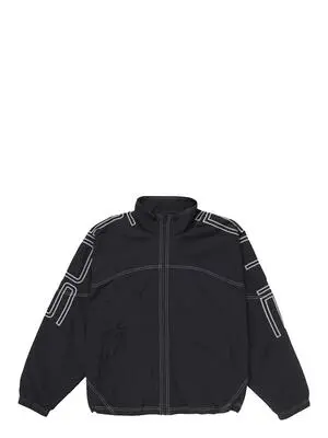 Supreme Spellout Embroidered Track Jacket Black