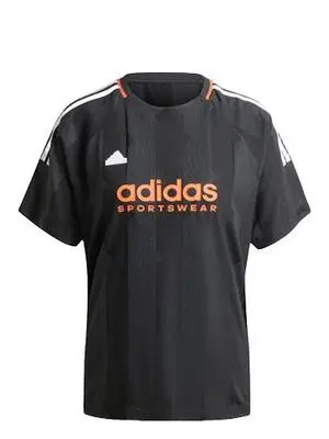 Adidas Tiro Cut 3-stripes Jacquard Boyfriend T-shirt - Black