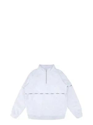 Supreme Logo Piping Half Zip Sweatshirt - Ash Grey