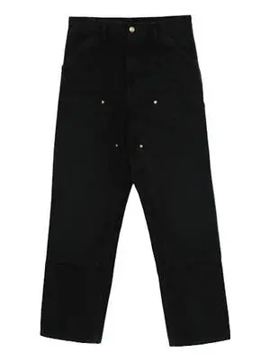 Carhartt Wip Double Knee Pants - Black (stone Canvas)