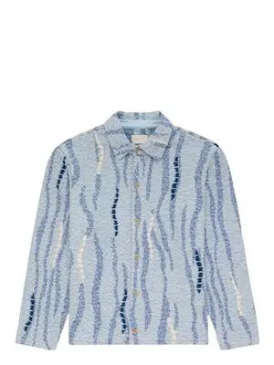 Aimé Leon Dore Jacquard Knit Overshirt - Blue