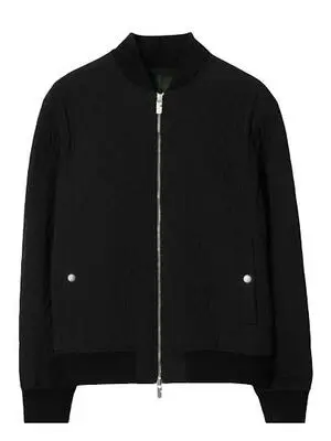 Burberry Quilted Nylon Bomber Jacket - Black