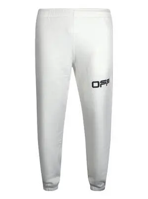 Off-White Airport Tape Shorten Sweatpants - White