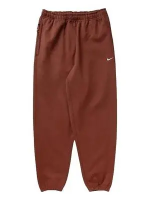 Nike Solo Swoosh Fleece Pants - Dark Pony/white