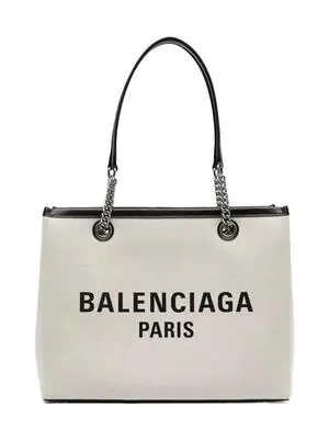 Balenciaga Duty Free Medium Tote - White/black