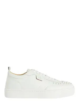 CHRISTIAN LOUBOUTIN Happyrui Spikes Flat - Bianco/bianco Mat