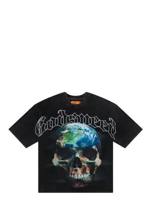 GODSPEED Sklobe Tee Shirt - Black Wash