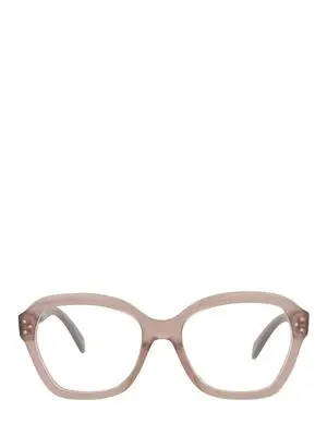 Celine Round-frame Acetate Optical Frames - Pink Pink Transparent (cl50109i/51/072)
