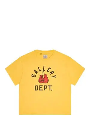 GALLERY DEPT. Boxing Merch T-shirt - Gold Yellow