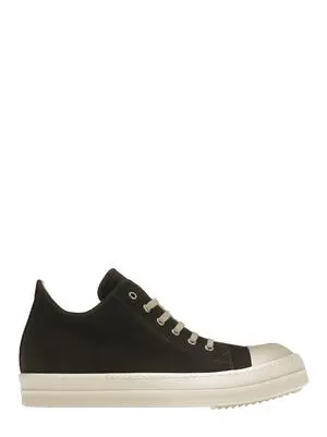 Rick Owens Low Cotton Nylonin Sneakers - Black/milk
