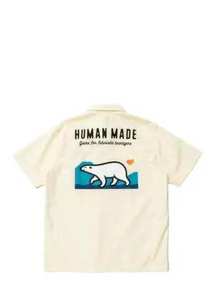 HUMAN MADE Polar Bear Camp Shirt - White