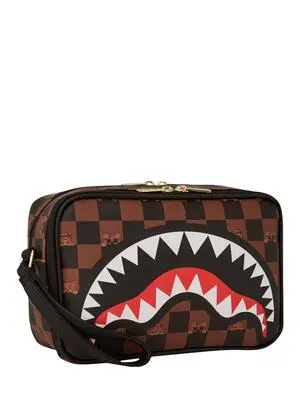 SPRAYGROUND Peeking Character Check Toiletry - Black Brown
