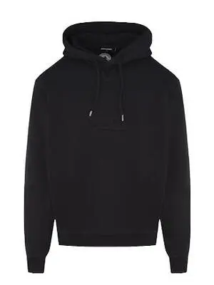 Dsquared2 Cool Fit Embossed Maple Leaf Logo Hoodie - Black