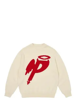 PALACE P Wing Knit - Soft White